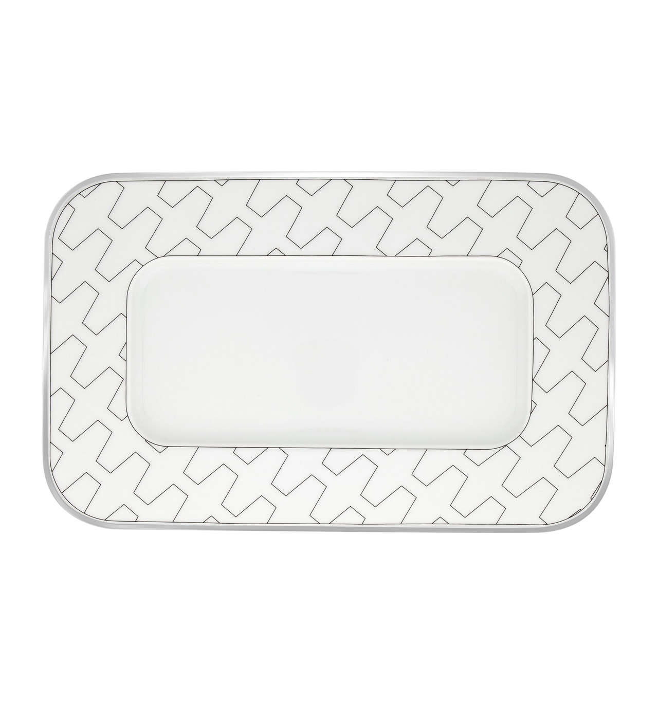 Set Of 4 Small Rectangular Plate - Vista Alegre India